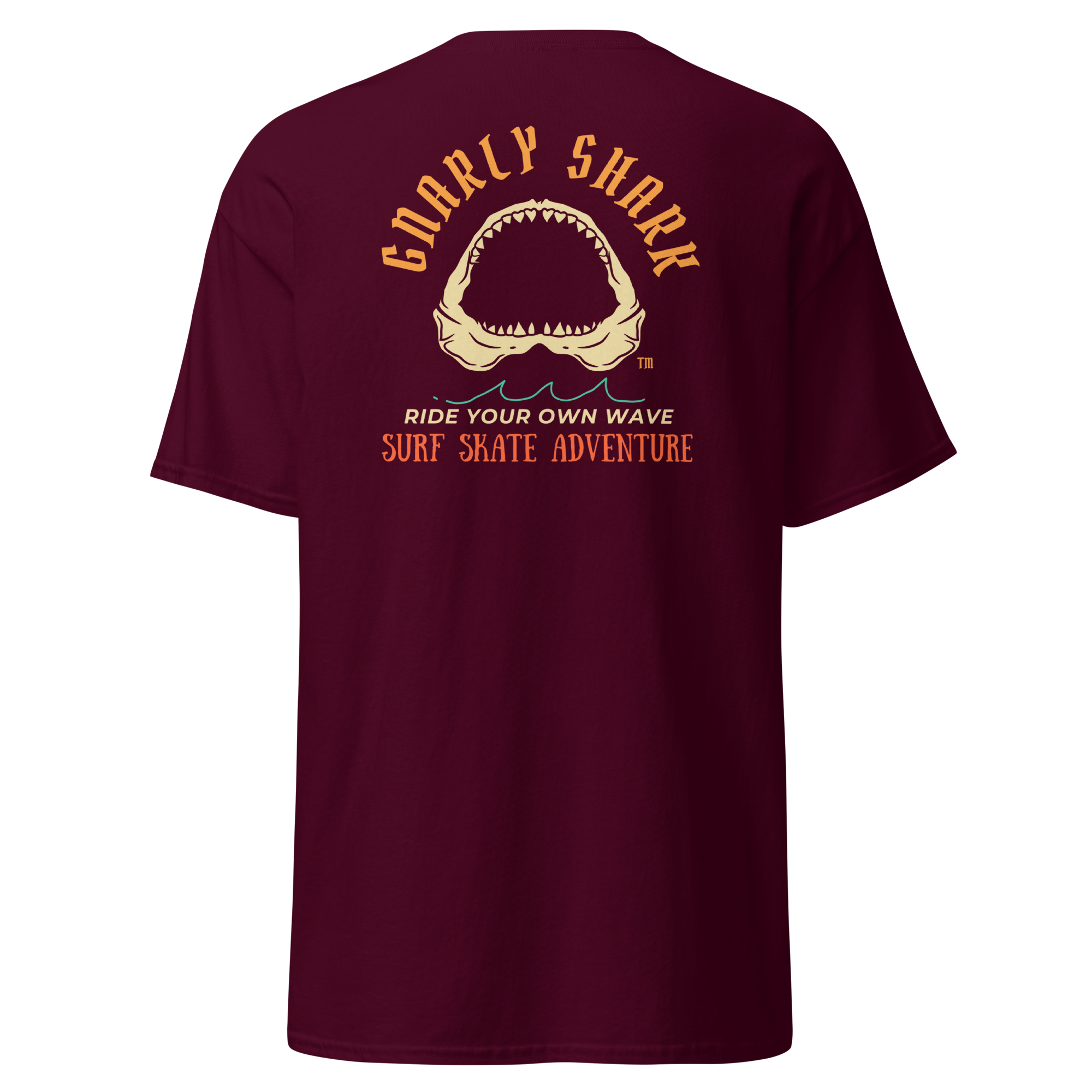 Gnarly Shark T-Shirt - Surf Skate Adventure - Lifestyle Apparel Brands
